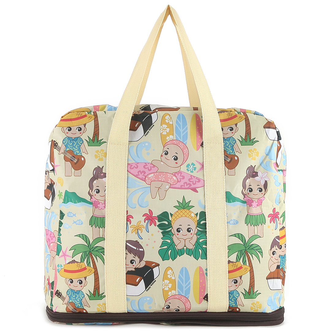 Foldable Duffle Bag Sophie Aloha Angels Yellow – Happy Wahine