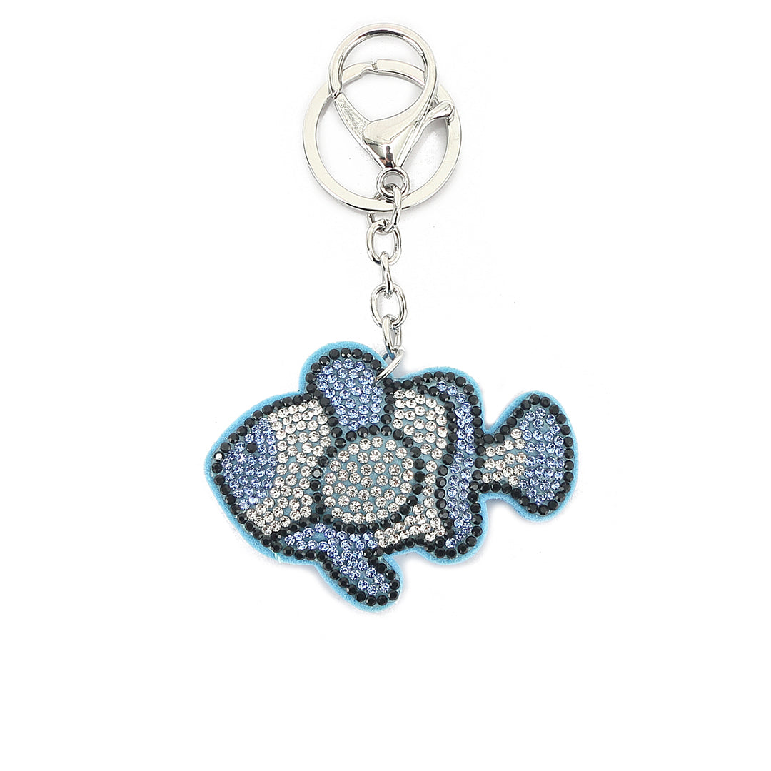 Bag Charm Crystal Fish Blue – Happy Wahine