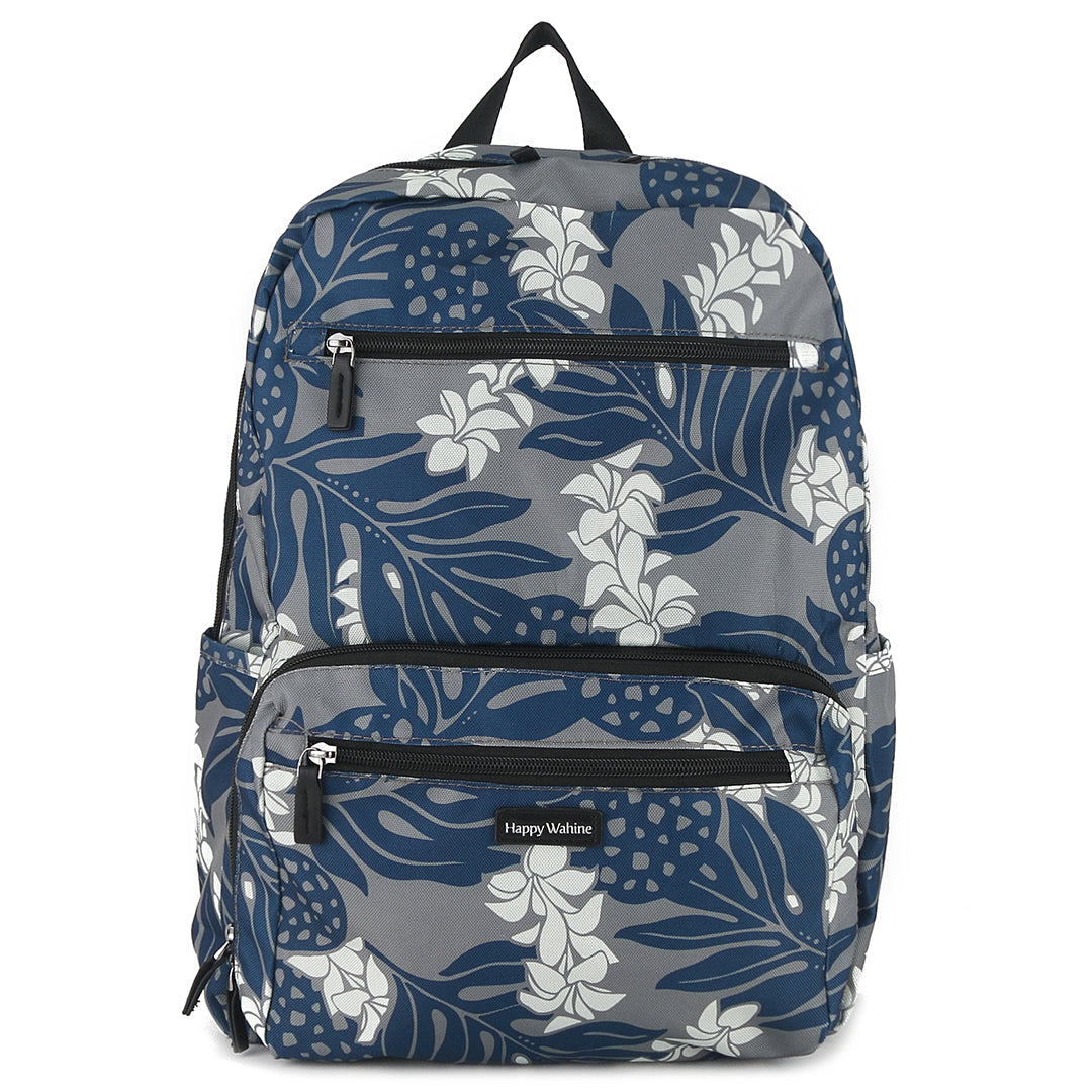 Backpack Melanie Ulu Lei Grey – Happy Wahine